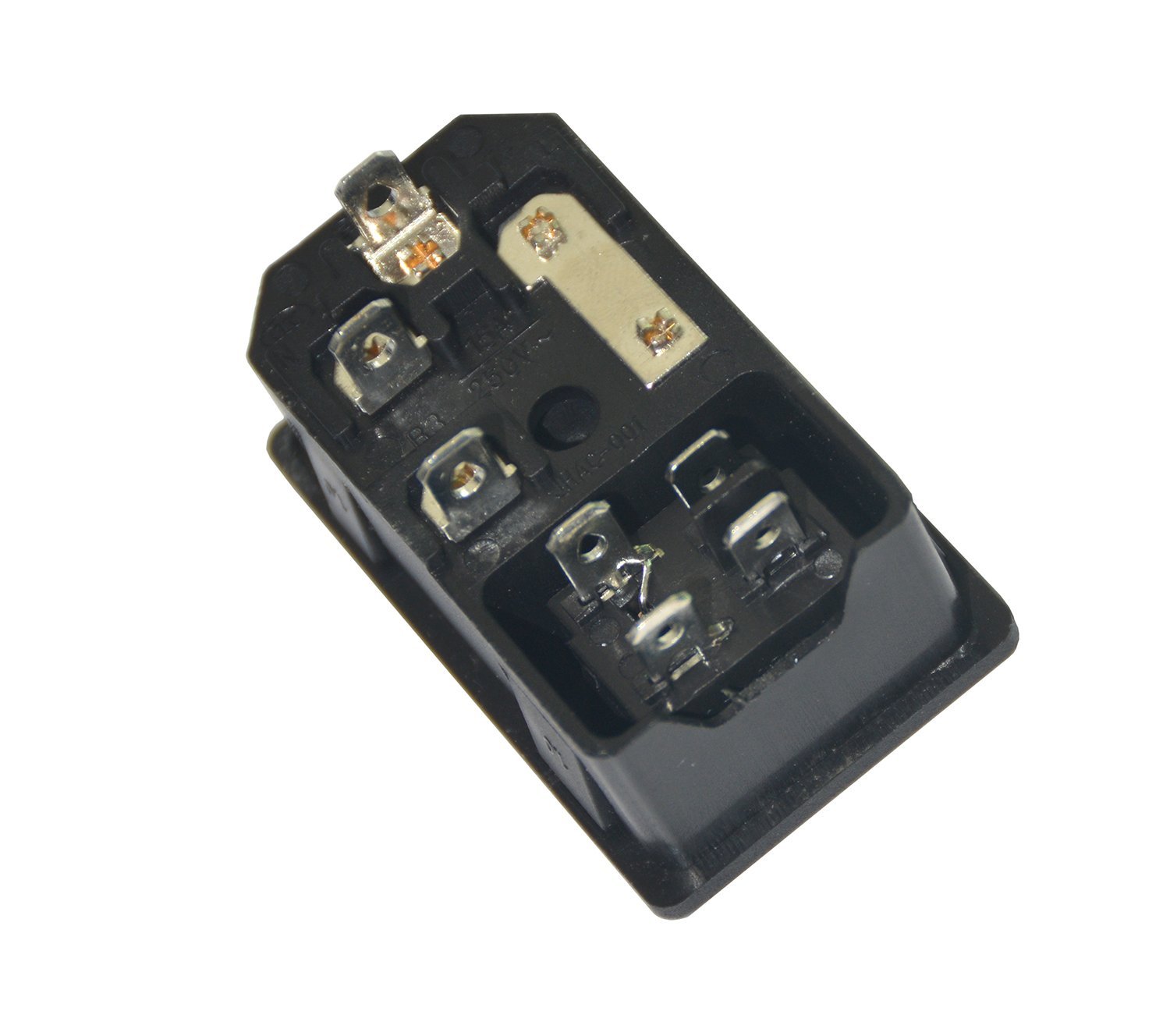 JOYNANO 3-in-1 Inlet Module Plug 5A Glass Fuse Rocker Switch Snap-in